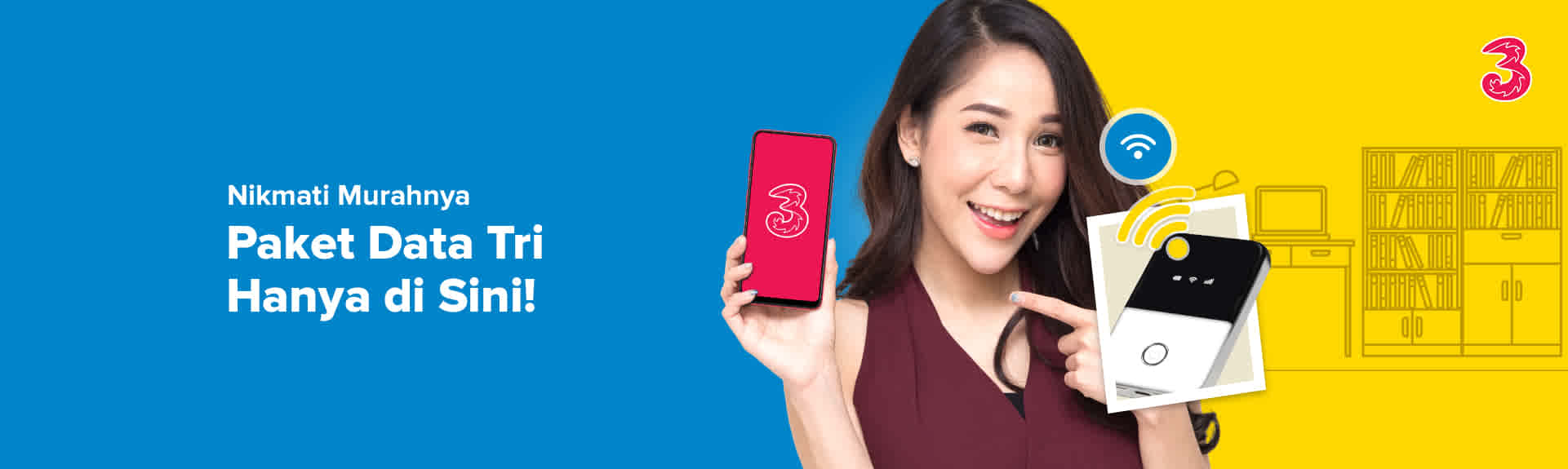 Paket Internet 3 (Tri) dan Cek Kuota 3 (Tri) Online - Cermati.com