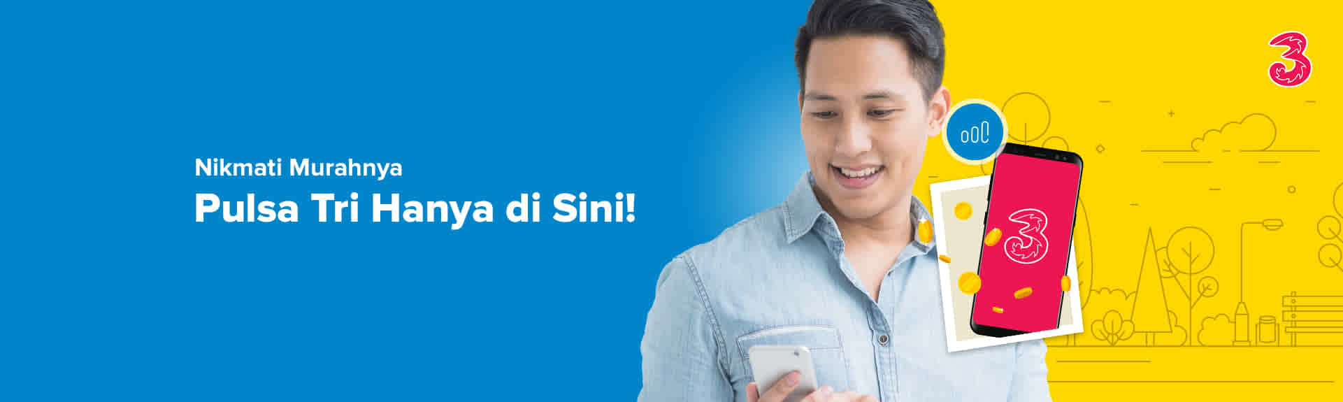 Cara Transfer Pulsa Tri (3), Cek Pulsa Tri (3), Isi Ulang Pulsa Online ...