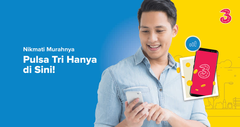 Cara Transfer Pulsa Tri (3), Cek Pulsa Tri (3), Isi Ulang Pulsa Online ...