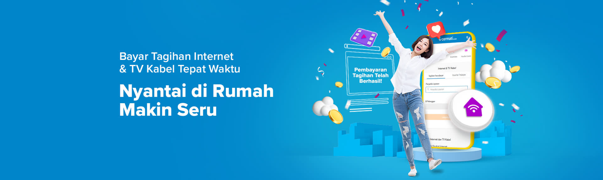 Bayar Paket Internet Murah dan TV Kabel Rumah Terbaik! - Cermati.com